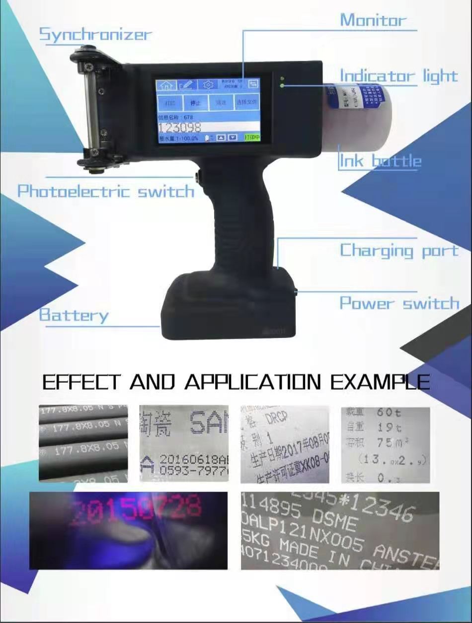 Large Format Smart Handheld White Ink Inkjet Printer from China ...